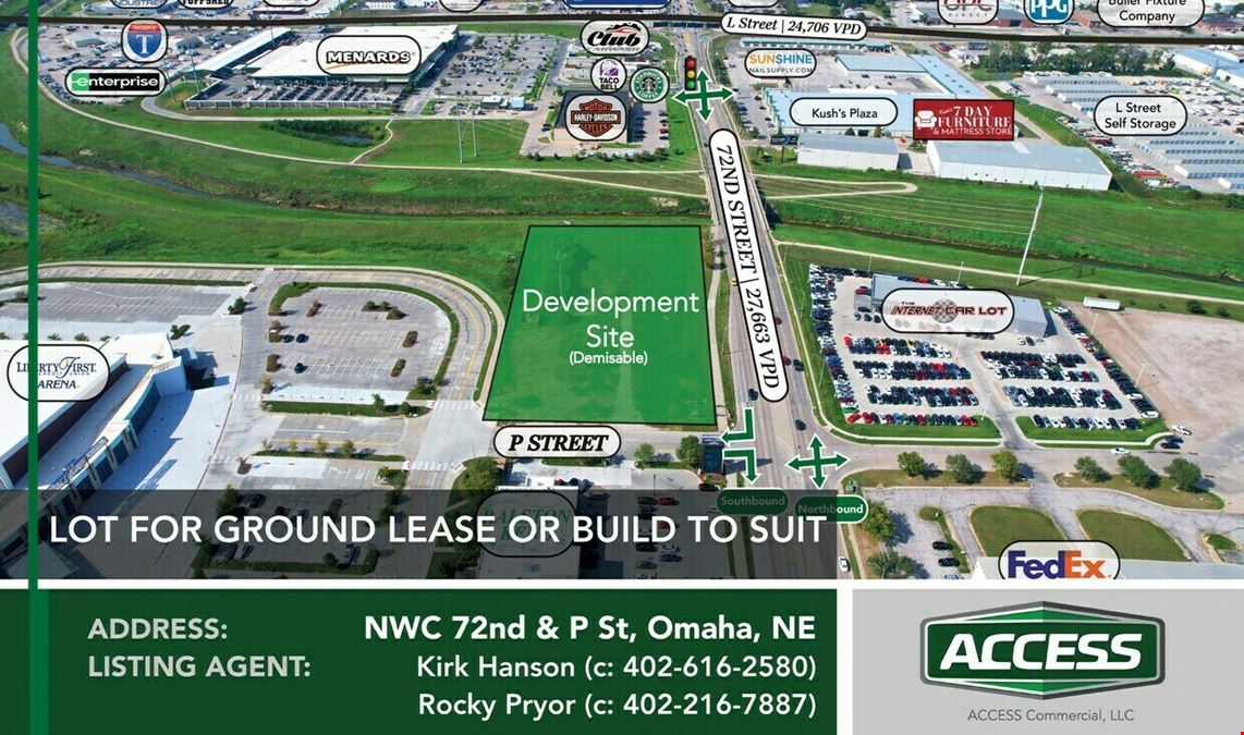 NWC 72nd & P Street - NWC 72nd & P St, Omaha, NE 68127