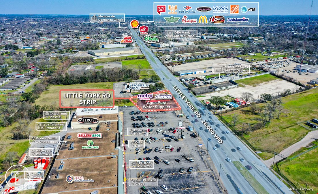 Houston Retail Strip Center - 1575 Little York Rd, Houston, TX 77093