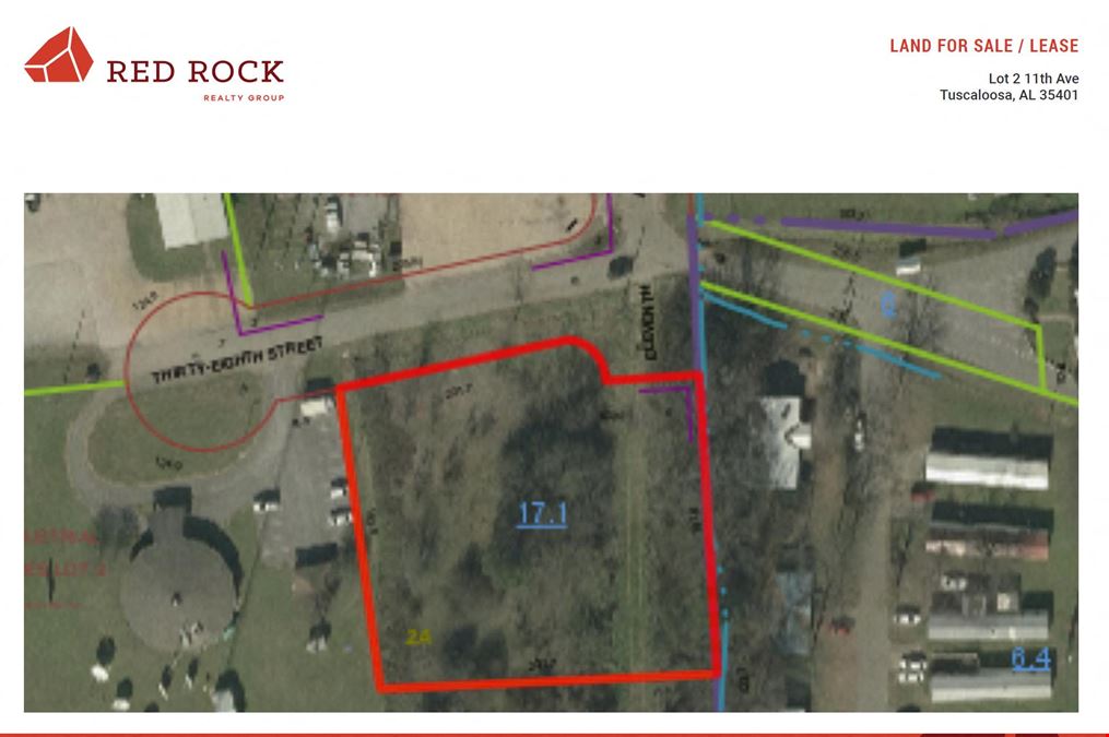 1 Acre 11th Ave Tuscaloosa - Lot 2 11th Ave, Tuscaloosa, AL 35401
