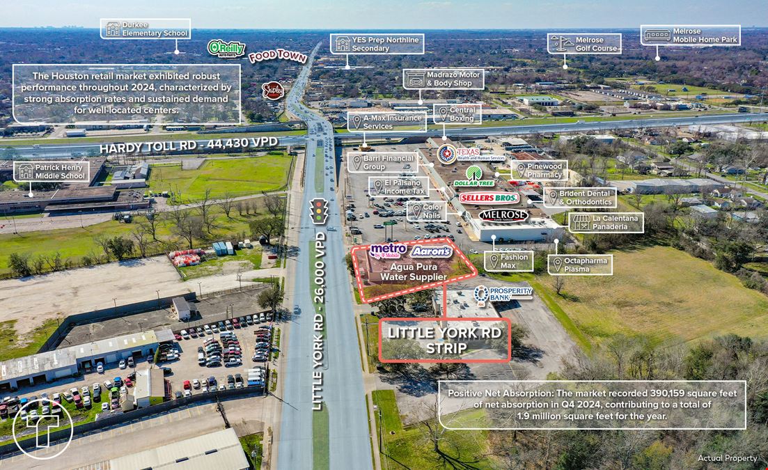 Houston Retail Strip Center - 1575 Little York Rd, Houston, TX 77093