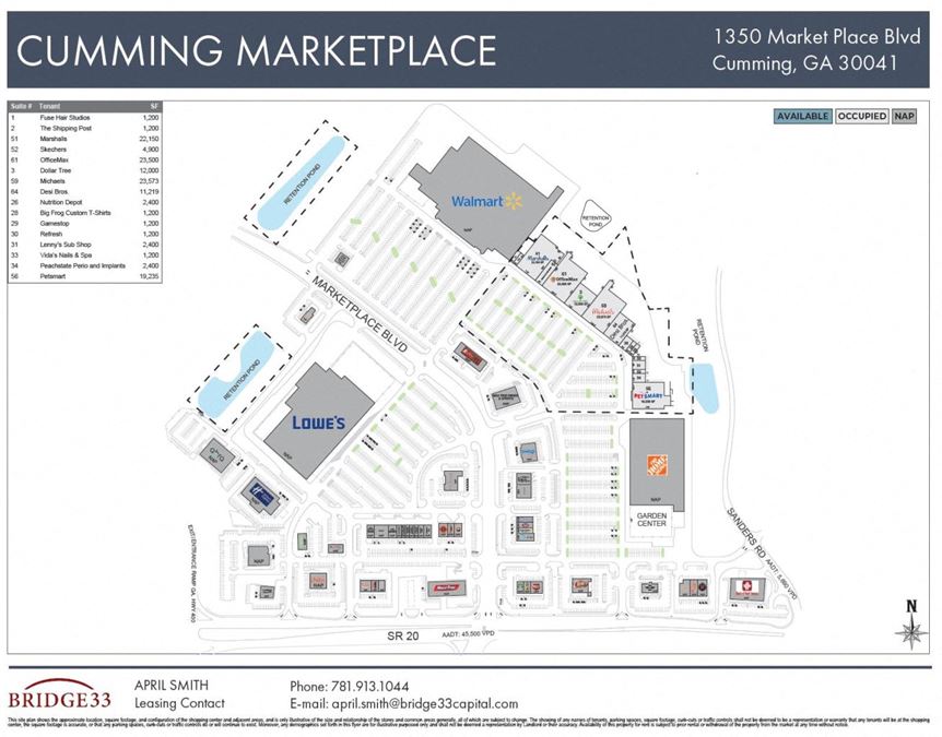 Cumming Marketplace - 1350 Market Place Blvd, Cumming, GA 30041