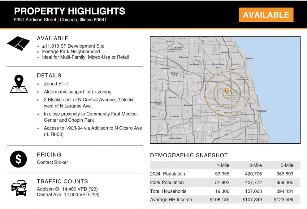 5357 W Addison St, Chicago, IL 60641 | PropertyShark.com
